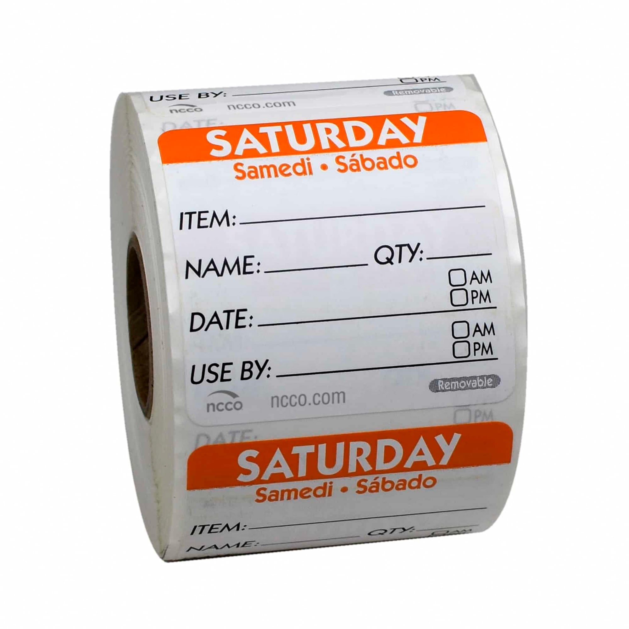 National Checking Company Square Write On Food Storage Label - 2" x 2 ...