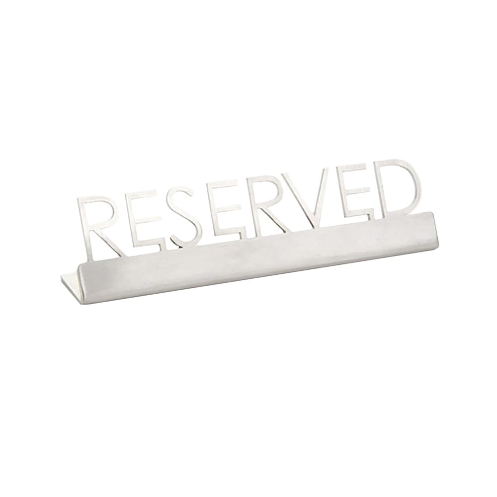 American Metalcraft SSR5 "Reserved" Table Tent Sign - 5" x 1 1/4 ...