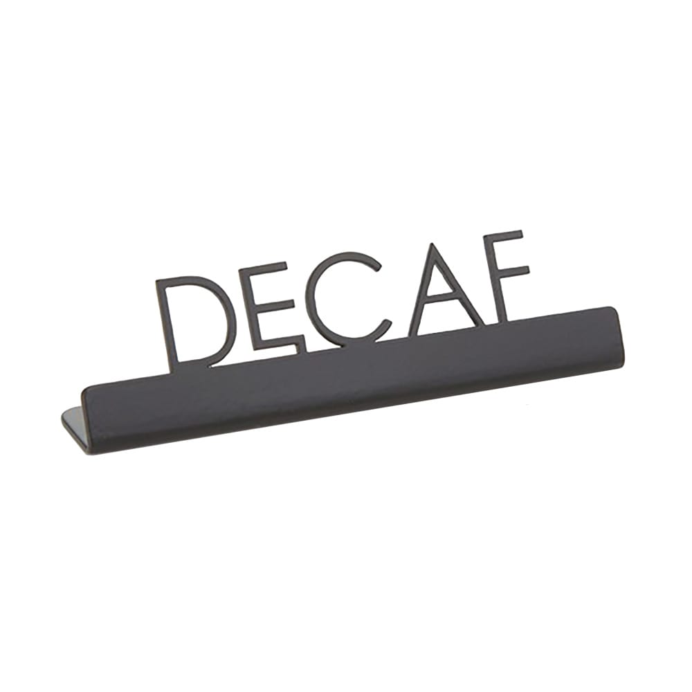 American Metalcraft SBD5 "Decaf" Table Tent Sign - 5" x 1 1/4 ...
