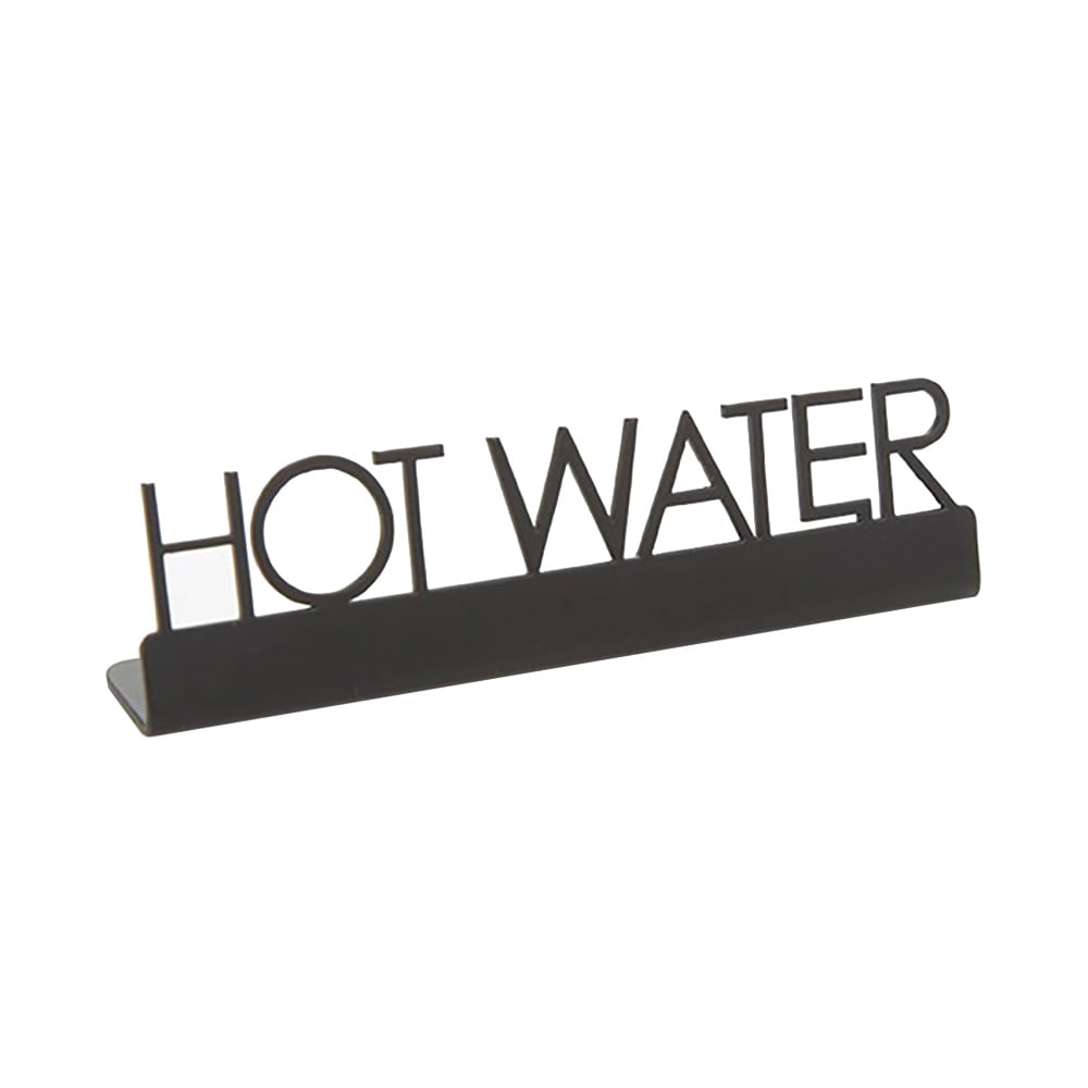 American Metalcraft SBHW5 "Hot Water" Table Tent Sign - 5" x 1 1/4 ...