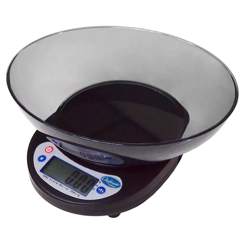 Globe GPS5 5 lb. Portion Control Scale w/ Ingredient Bowl