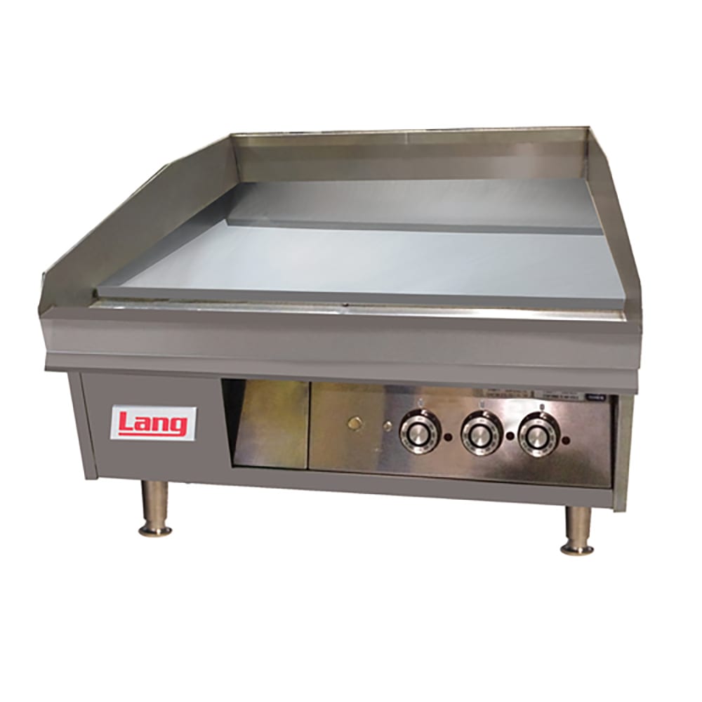 Lang 48" Gas Griddle w/ Thermostatic Controls - 1" Steel Plate, Natural ...