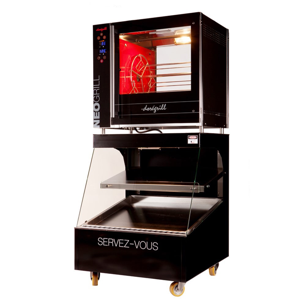 Doregrill Néogrill Electric 1 Spit Rotisserie w/ 16 Bird Capacity, 220v ...