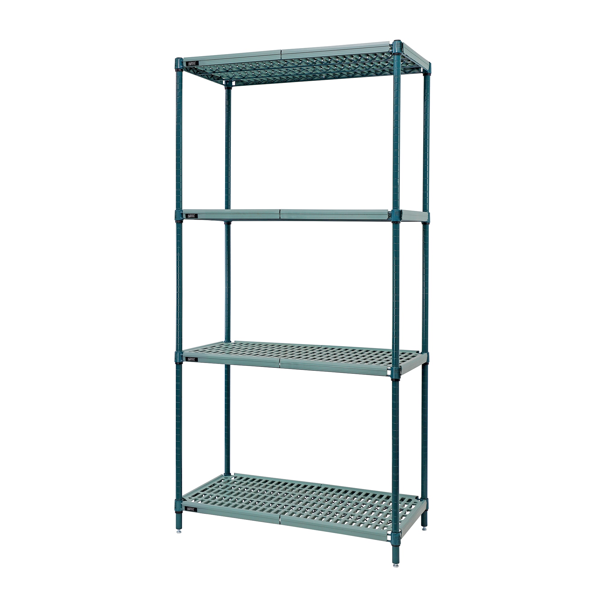 Quantum Food Service 36" NSF 4-Tier Polymer Shelf - 18"W, 74"H (WR74 ...