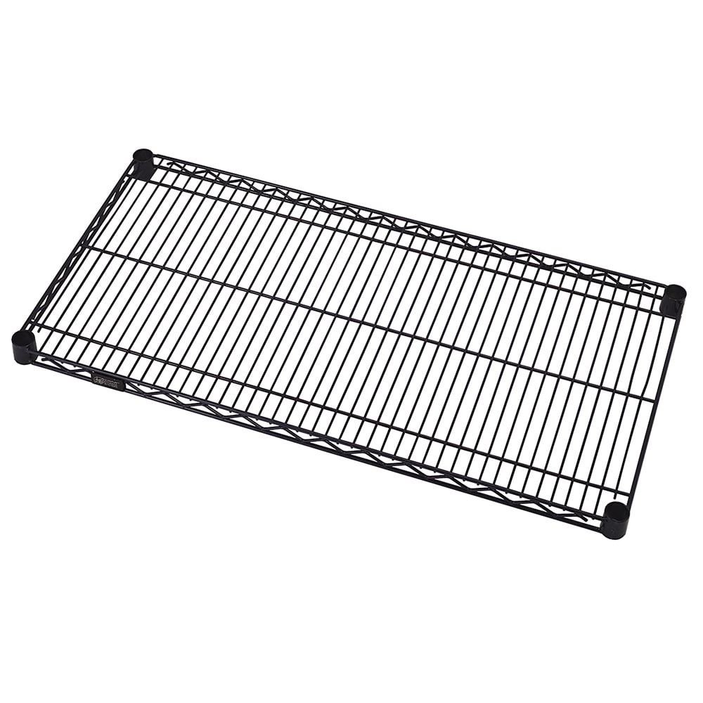 Quantum Food Service Epoxy Coated Wire Shelf - 42"W x 18"D (1842BK)