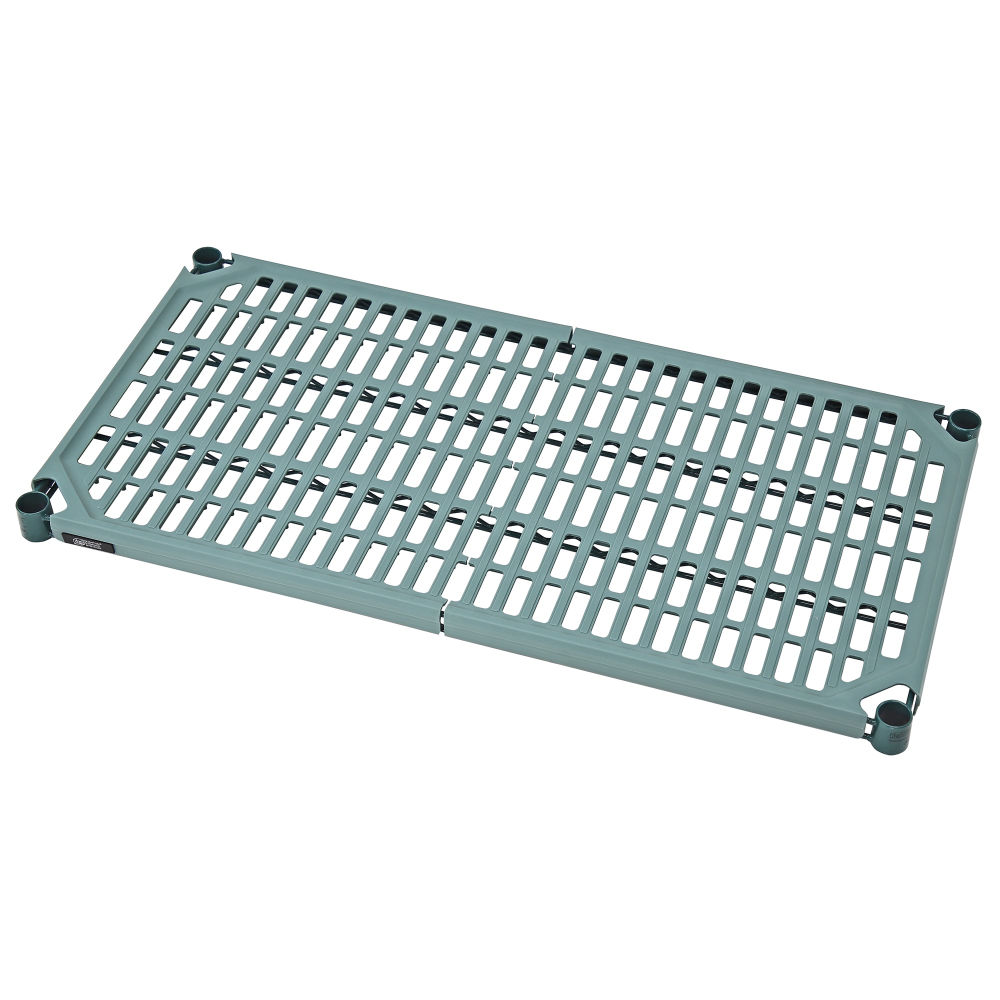 Quantum Food Service Shelf Mat - 54"W x 24"D, Polymer, Green (2454WPM)