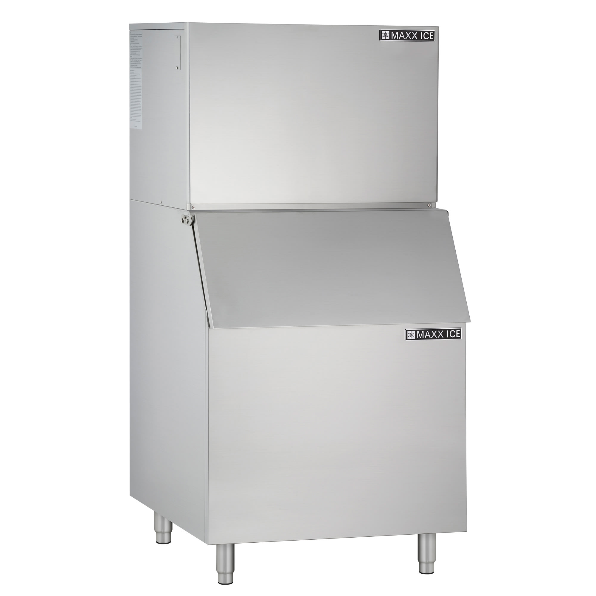 Maxx Ice MIM452-B580 460 lb Full Cube Ice Machine w/ Bin - 580 lb ...