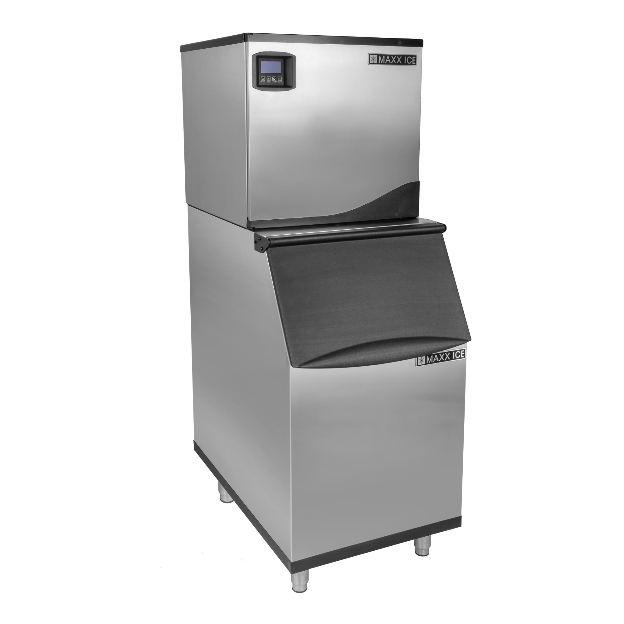 Maxx Ice MIM360N-B310 373 lb Intelligent Full Cube Ice Machine w/ Bin ...
