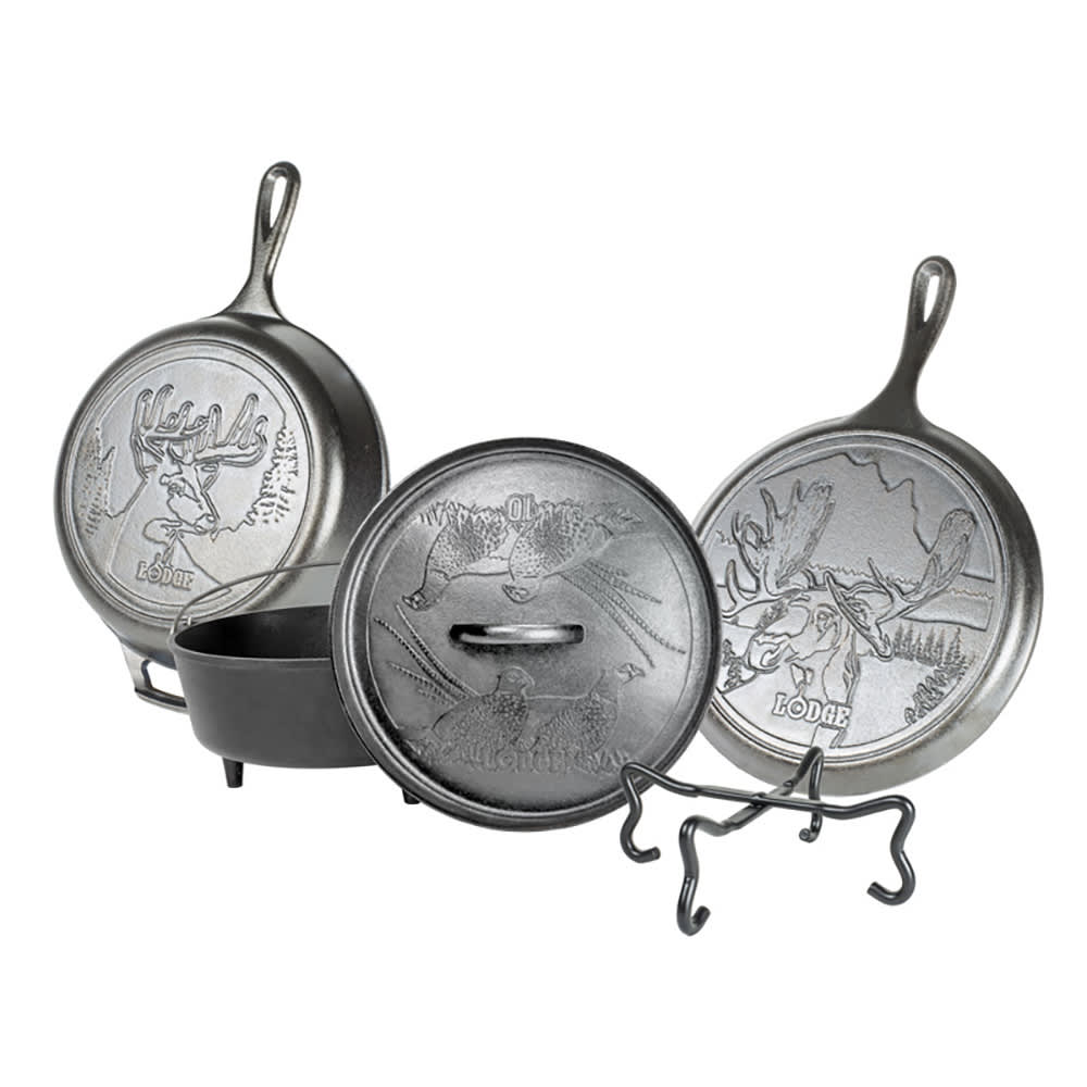 Lodge Wildlife Series™ 5 Piece Cast Iron Cookware Set (L5WLSETA)