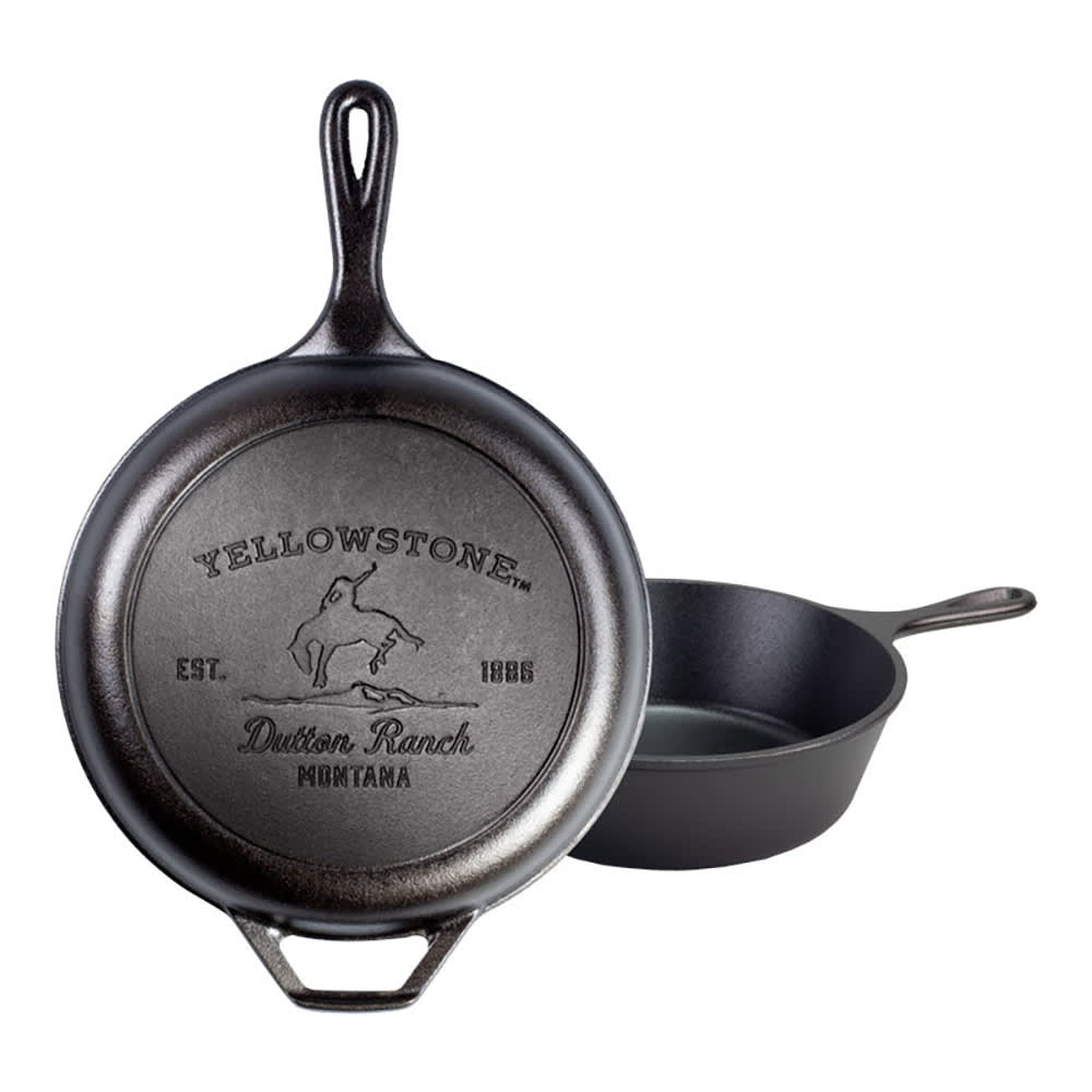 Lodge 3 1/5 qt Yellowstone Cast Iron Combo Cooker, Bronco (LCCYW)