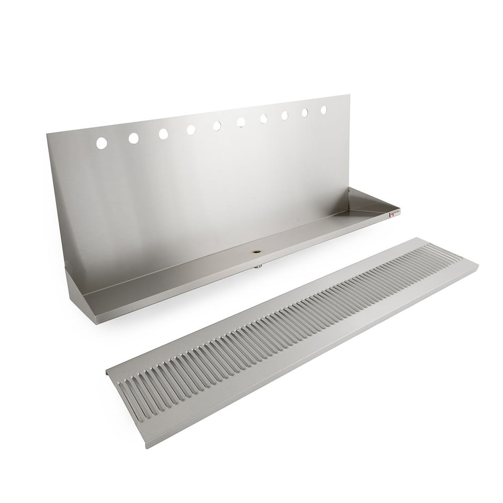 Micro Matic DP-332ELD-12-3 Wall Mount Drip Tray Trough w/ 1/2" Drain ...
