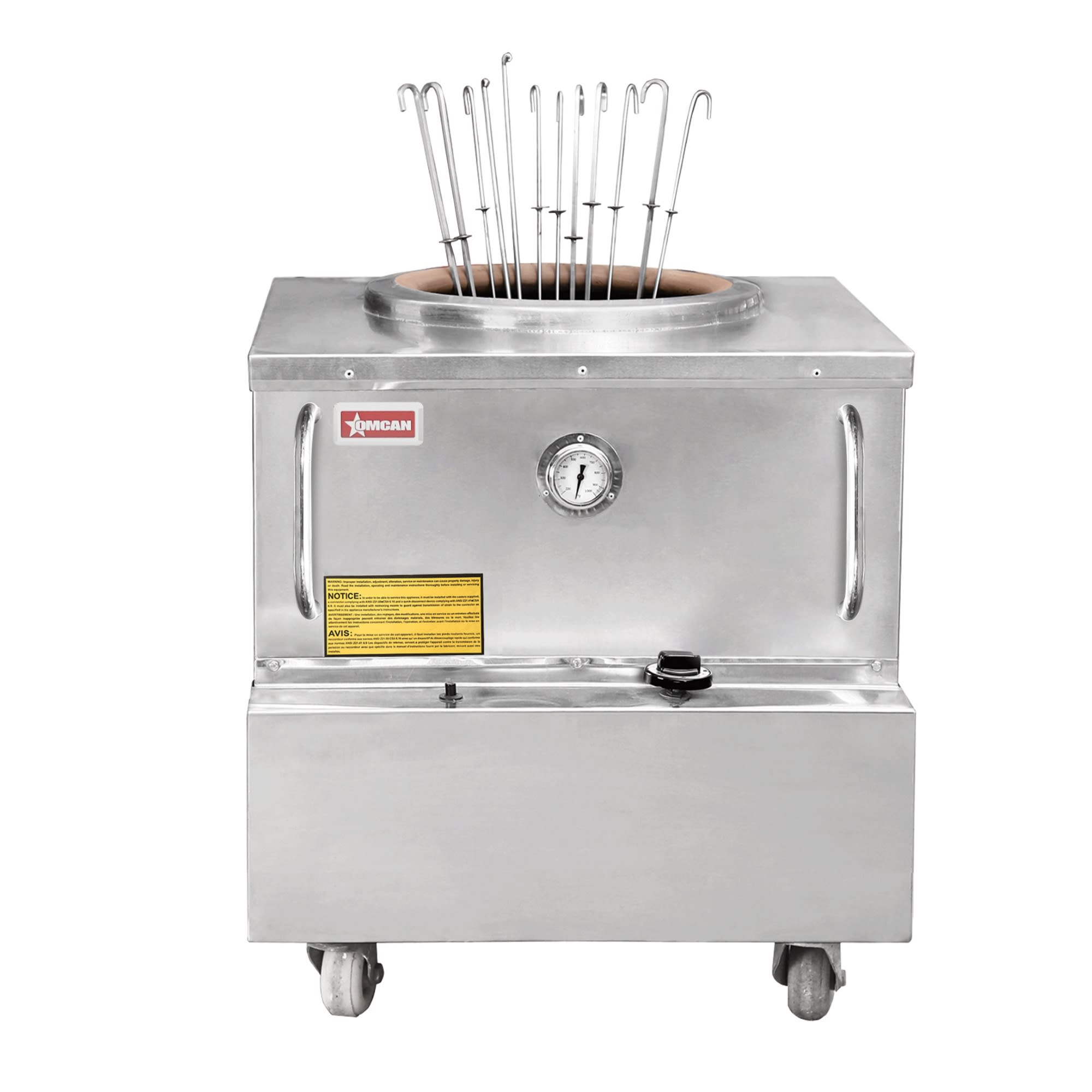 Baba Clay 32" x 32" Natural Gas Tandoor Oven - 56,000 BTU (44285)
