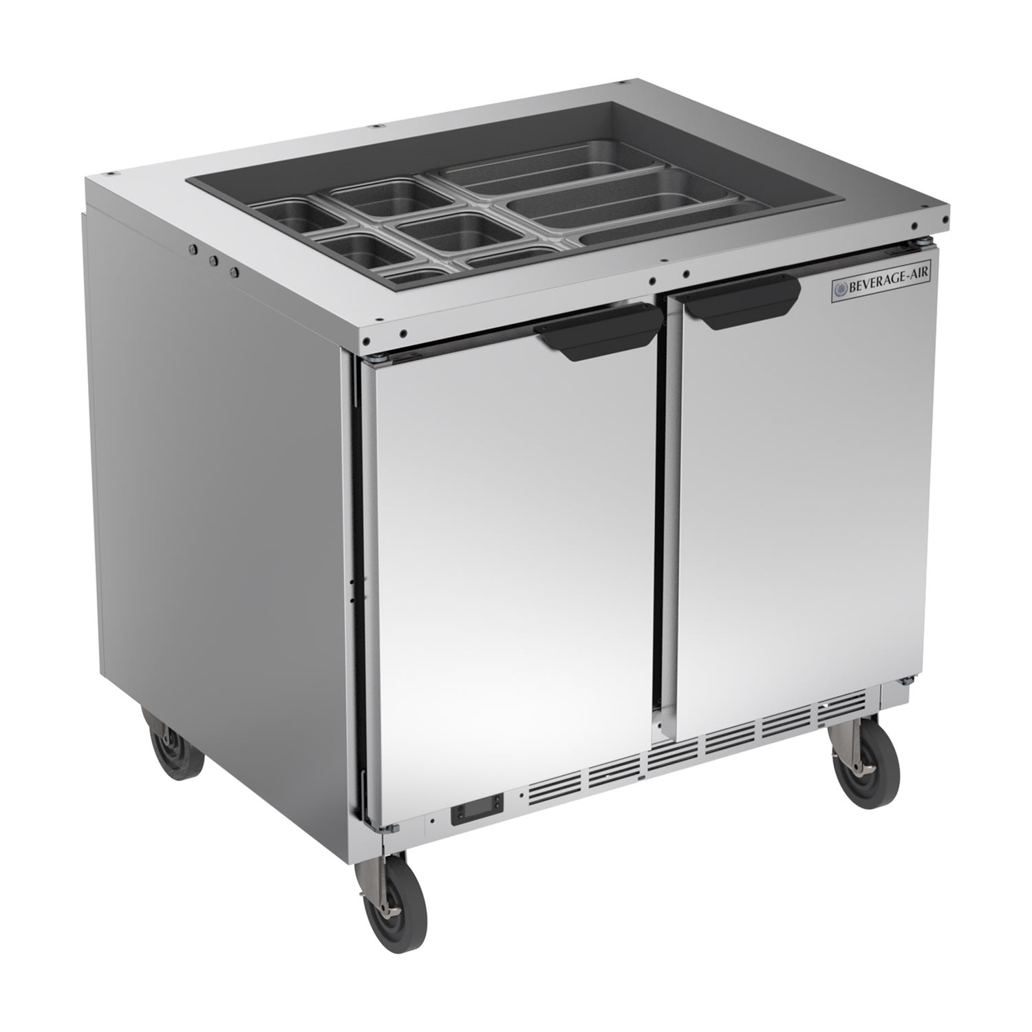 Beverage-Air SPE36HC-S 27" Cold Food Bar - (6) Pan Capacity, Floor ...