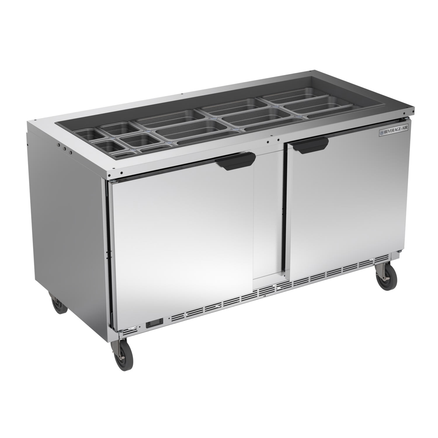 Beverage-Air SPE60HC-S 52 1/2" Cold Food Bar - (12) Pan Capacity, Floor ...