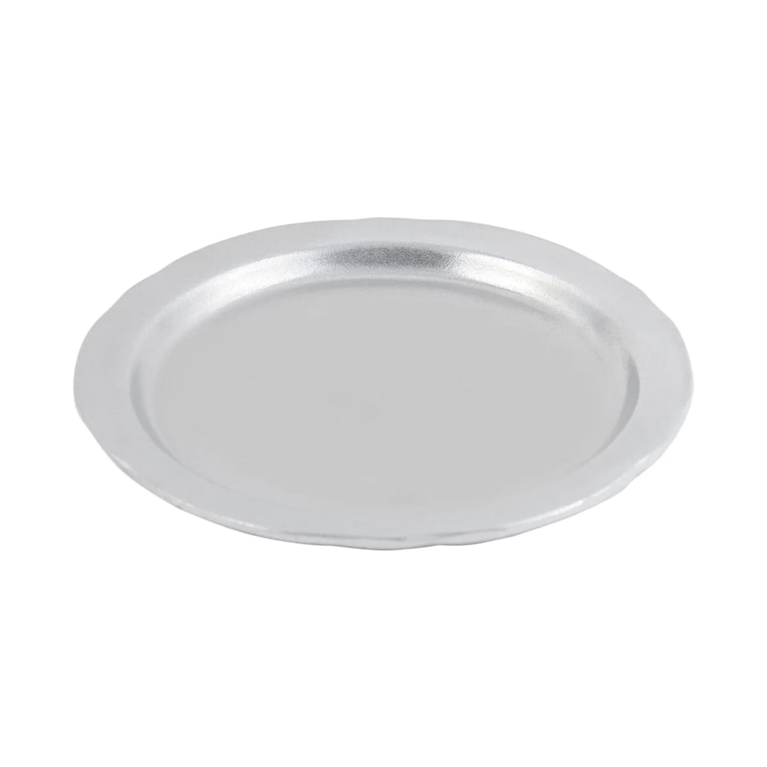 Bon Chef 1027 6 5/8" Underliner Plate, Aluminum/Pewter Glo