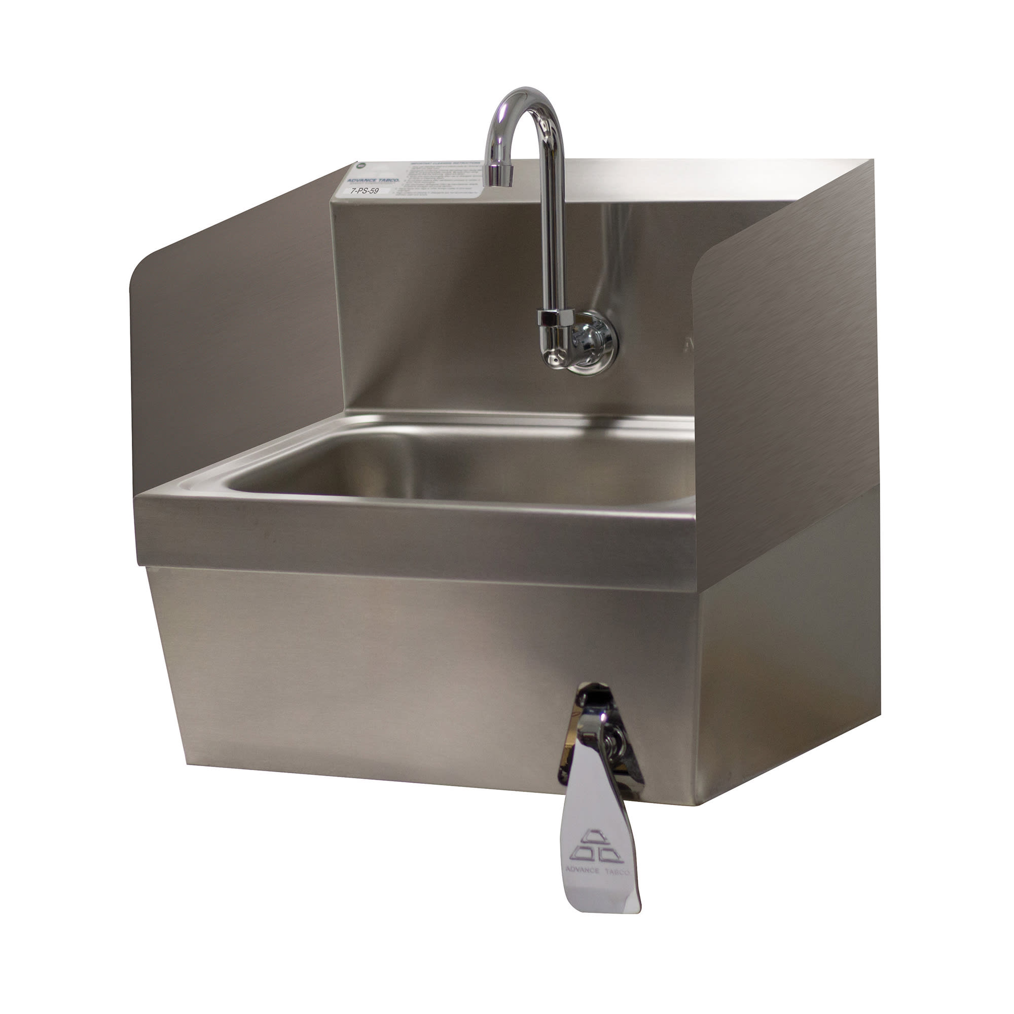 Advance Tabco 7-PS-59 Wall Mount Commercial Touchless Hand Sink w/ 14"L ...