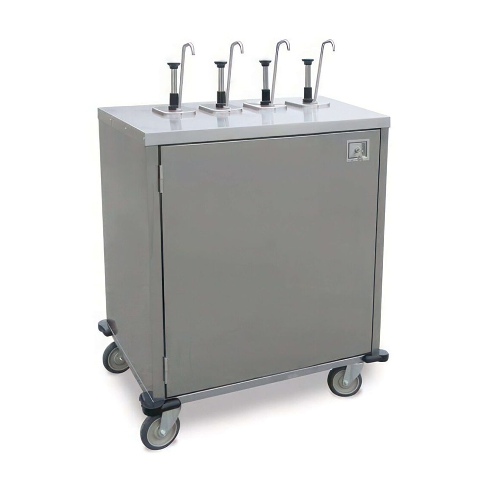 Lakeside 70221 Pump Style Condiment Dispenser Cart w/ (4) Pumps, (4 ...