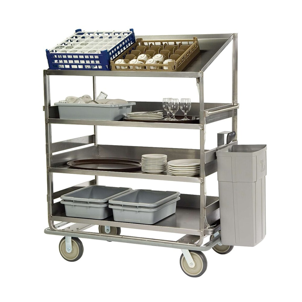 Lakeside B599 Soiled Dish Cart w/ 4 Shelves