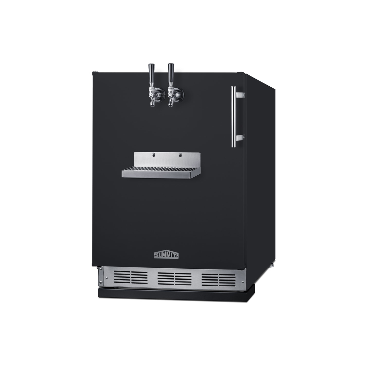 Summit SBC58BFRTPLHD 24" Front Tap Kegerator Beer Dispenser w/ (2) Keg ...