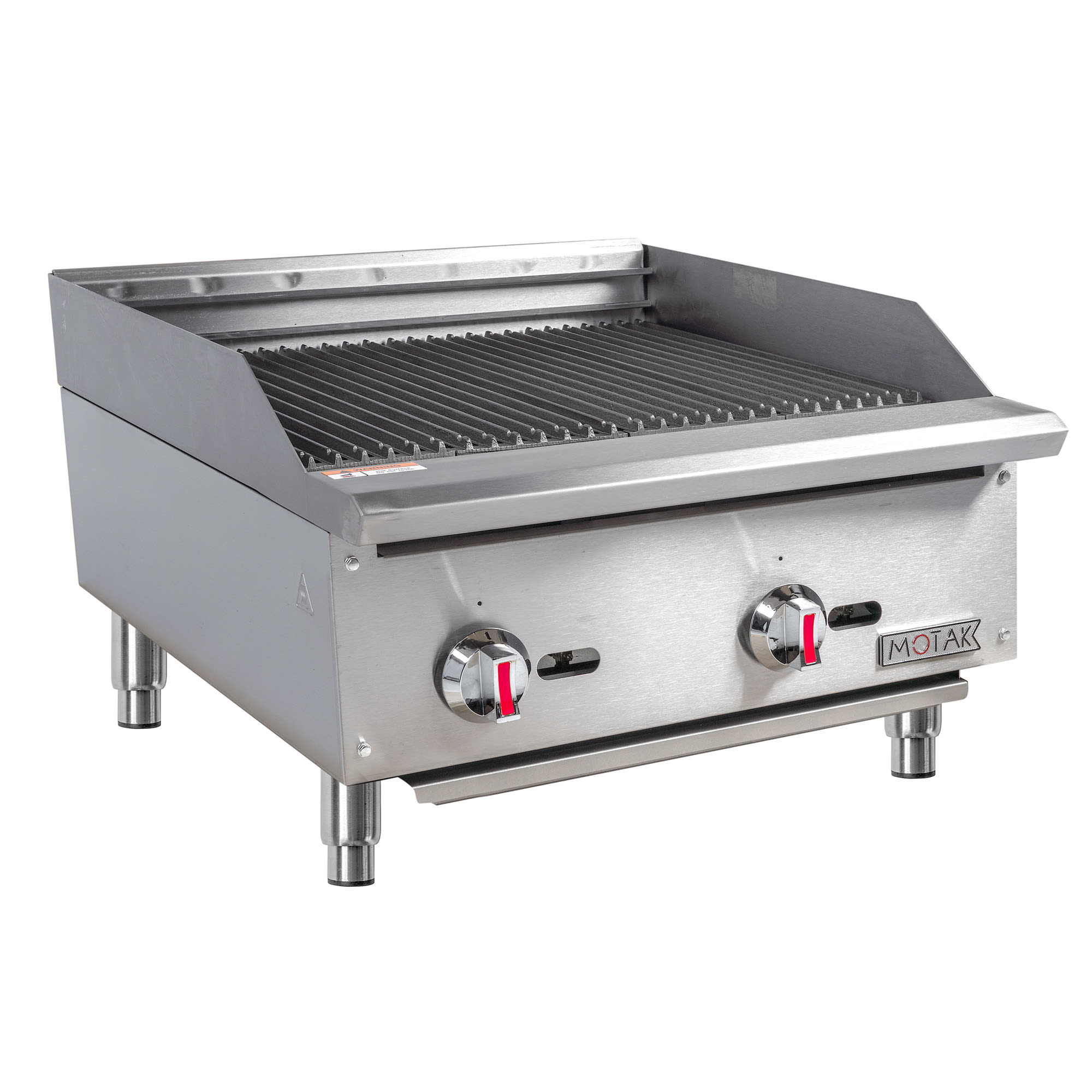 MoTak MBR24 24" Gas Charbroiler w/ Cast Iron Grates - Convertible