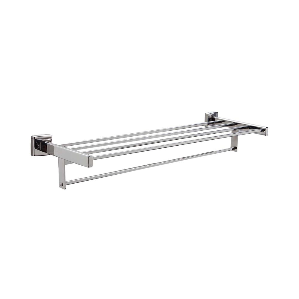Gamco 76767X24 24" Surface Mounted Towel Shelf w/ Bar - Round ...
