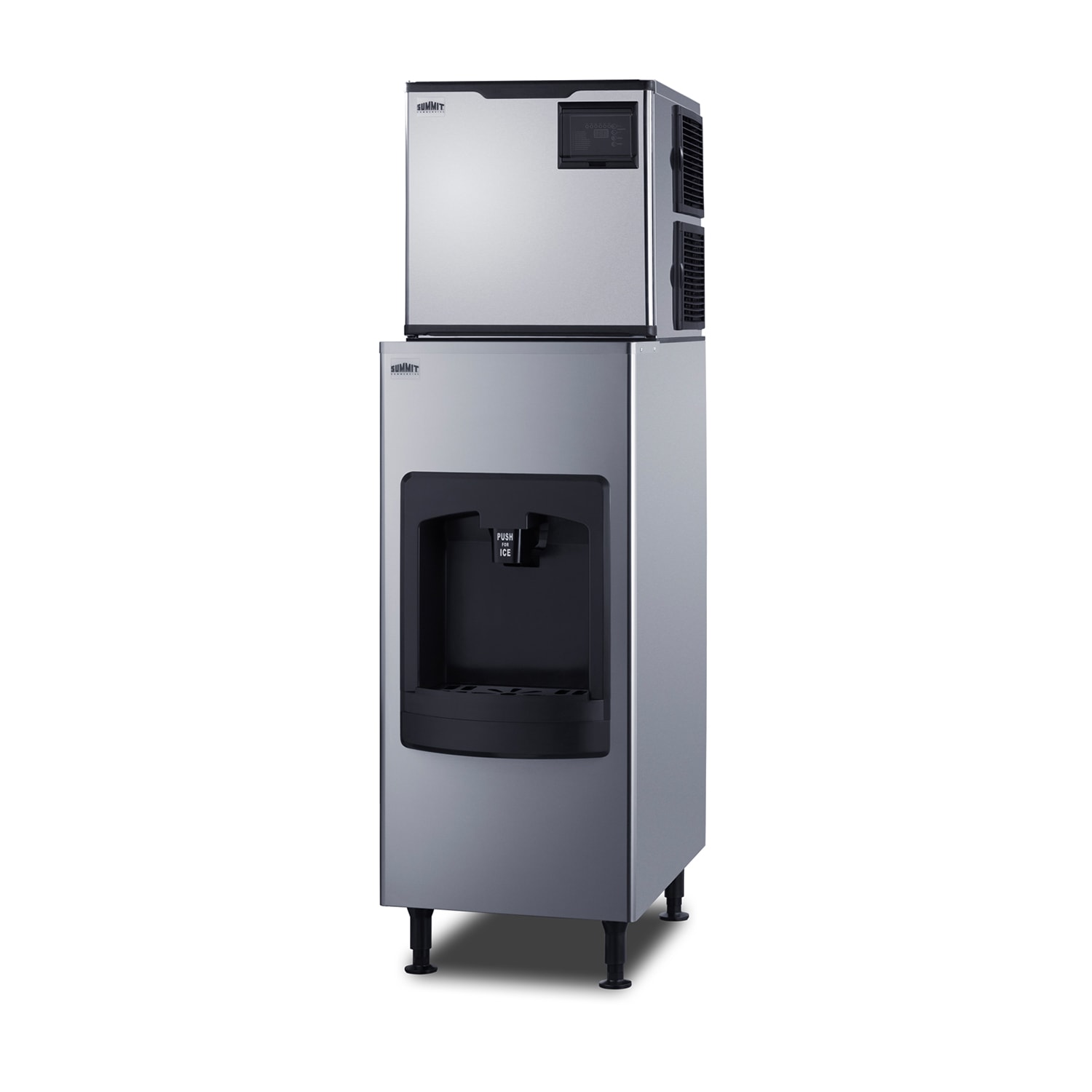Summit BIM350KDISP 350 lb Full Cube Ice Machine w/ Ice Dispenser - 130 ...