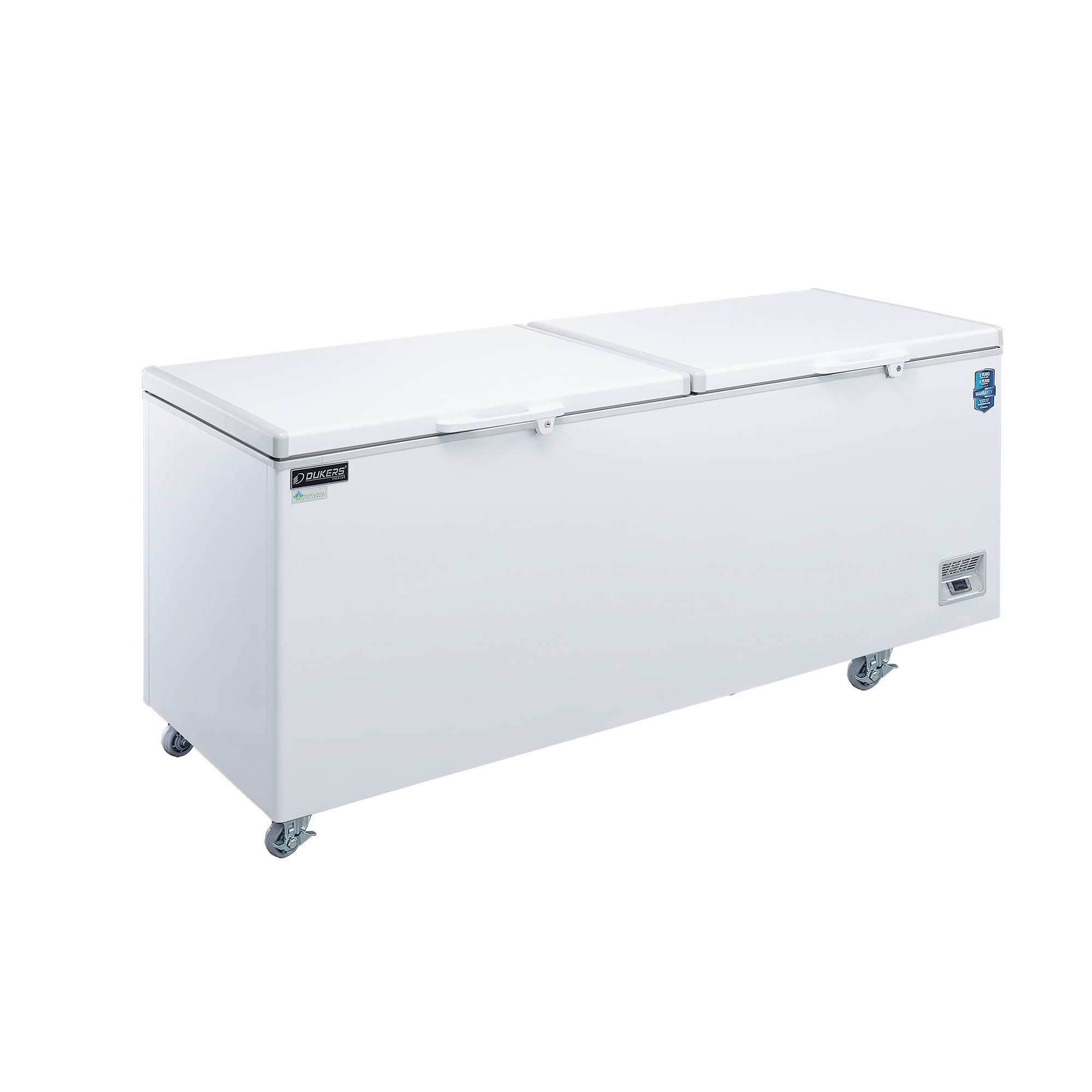 Dukers BD/BG-760 83 5/8" Mobile Chest Freezer w/ (2) Baskets - White, 115v
