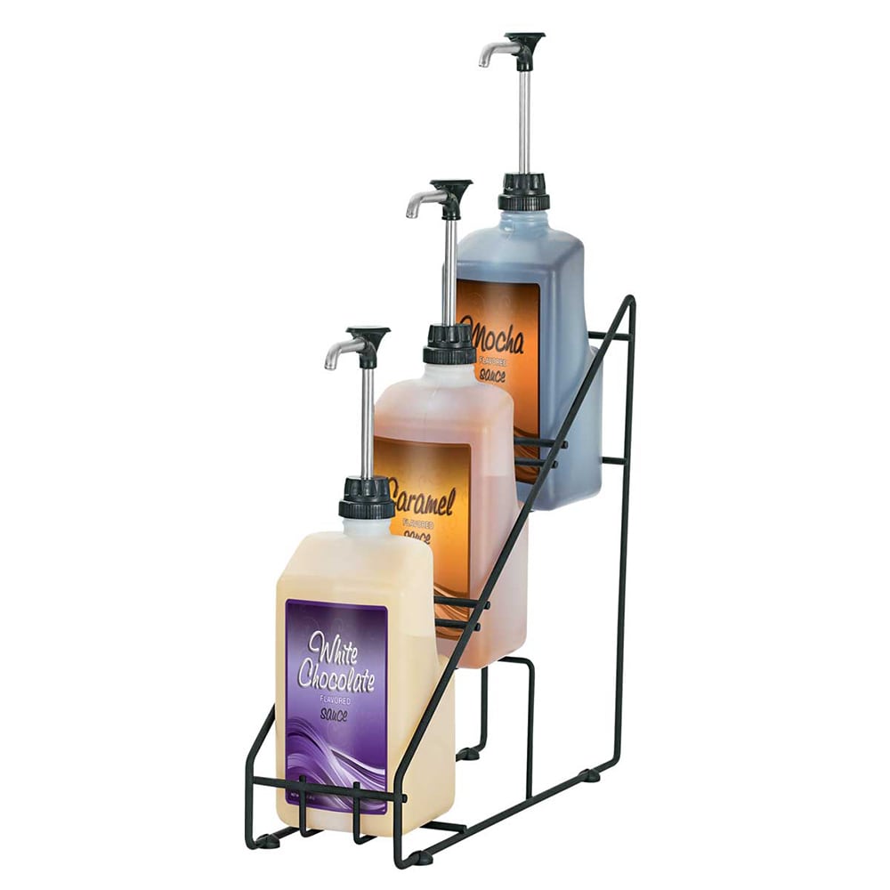 Server WIREWISE™ Condiment Bottle Organizer w/ (3) Compartments, Black ...