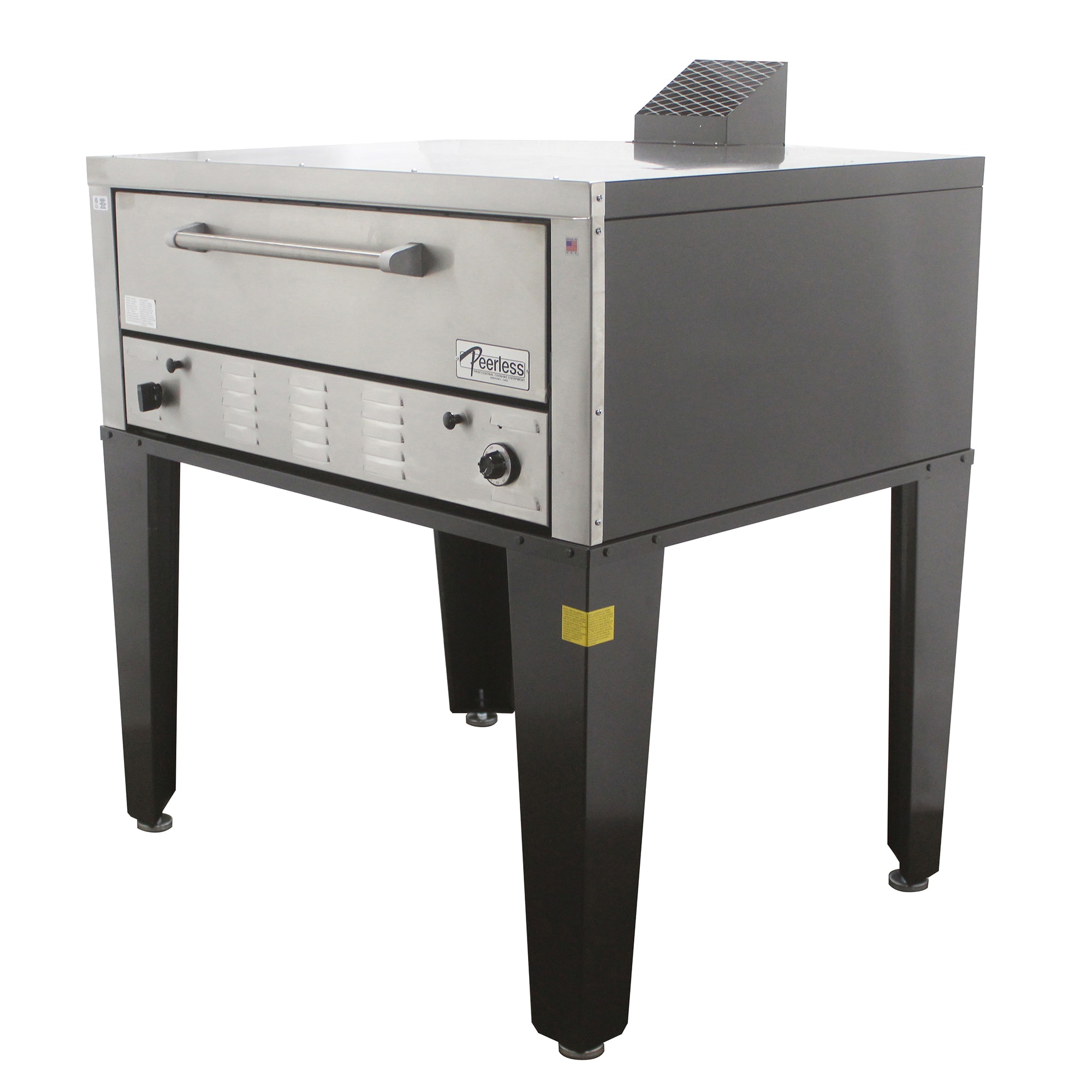 Peerless Ovens CW41P Floor Model Single Pizza Deck Oven - Natural Gas