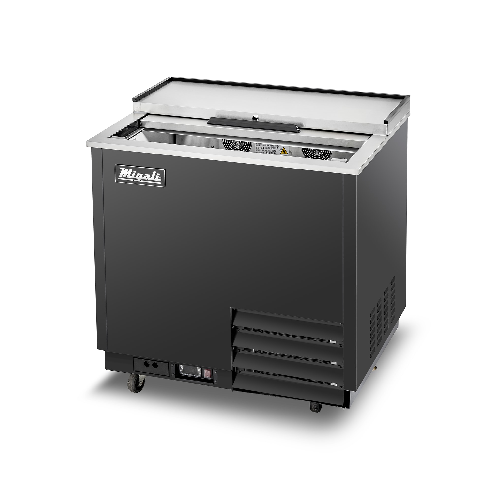 Migali C-GF36-HC 1 Section Competitor Series® Glass Chiller w/ 153 Mug ...