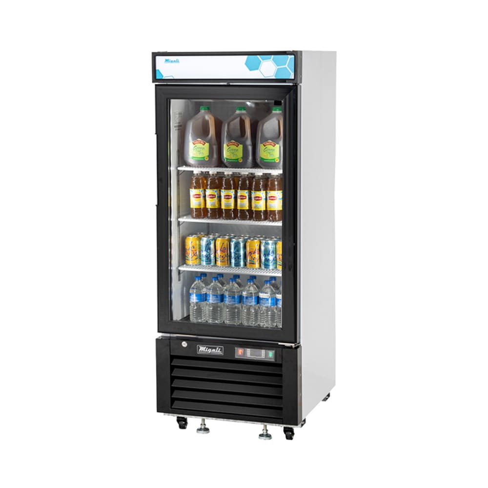 Migali C-10FM-HC 24 1/5" One Section Display Freezer w/ Swing Door ...