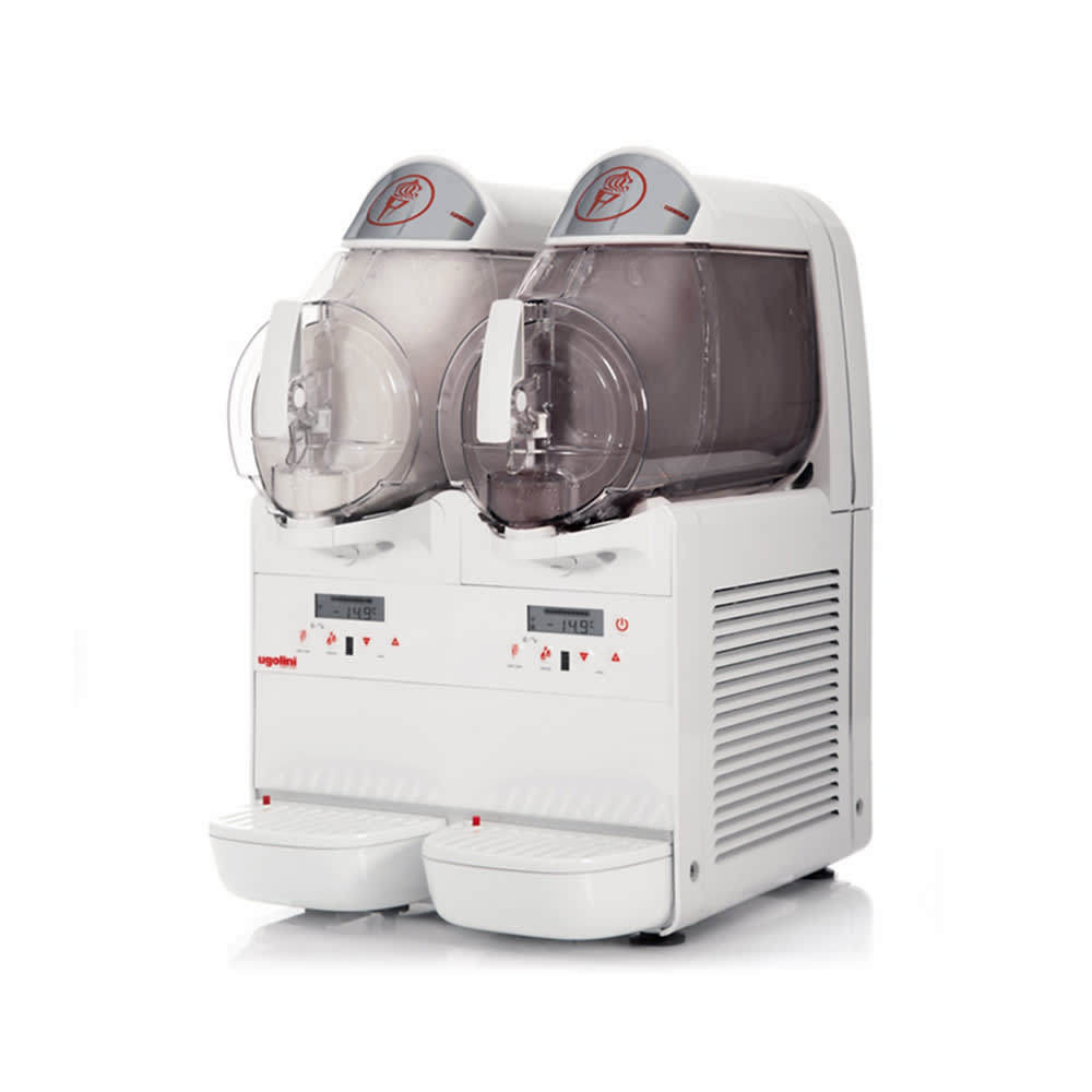 Ugolini UEMG201K0 MiniGEL Plus Soft Serve Ice Cream Machine w/ (2) 6 1/3 qt Flavor Hoppers, 115v/1ph