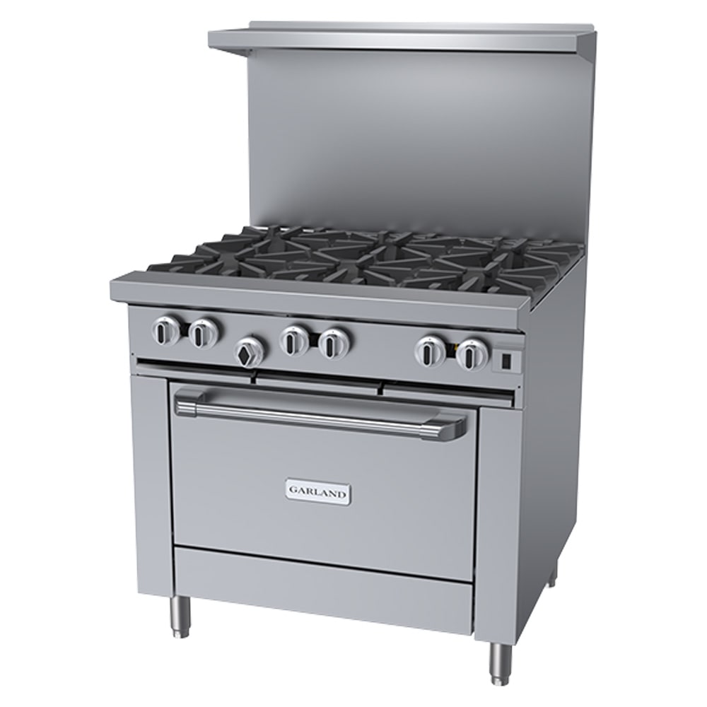 Garland G36-6R 36" 6 Burner Gas Range w/ Standard Oven, Natural Gas