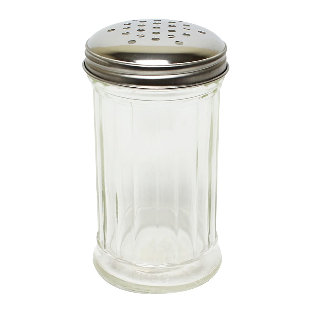 Thunder Group GLTWSJ012P 12 oz Paneled Glass Cheese Shaker w ...