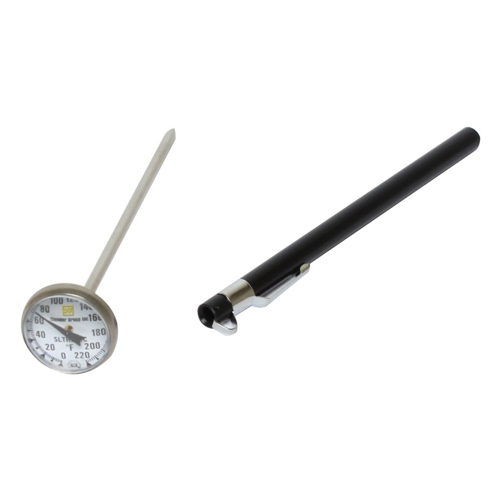 Thunder Group SLTH220C 1 1/8" Dial Type Pocket Thermometer w/ 5" Stem ...