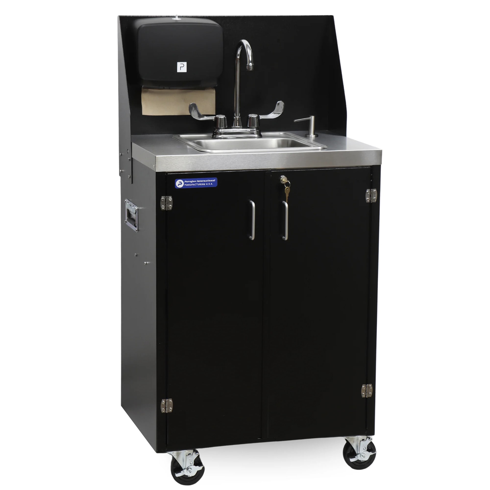 Paragon 51 13/16"H E-Sink Portable Sink w/ 6"D Bowl, Hot & Cold Water ...