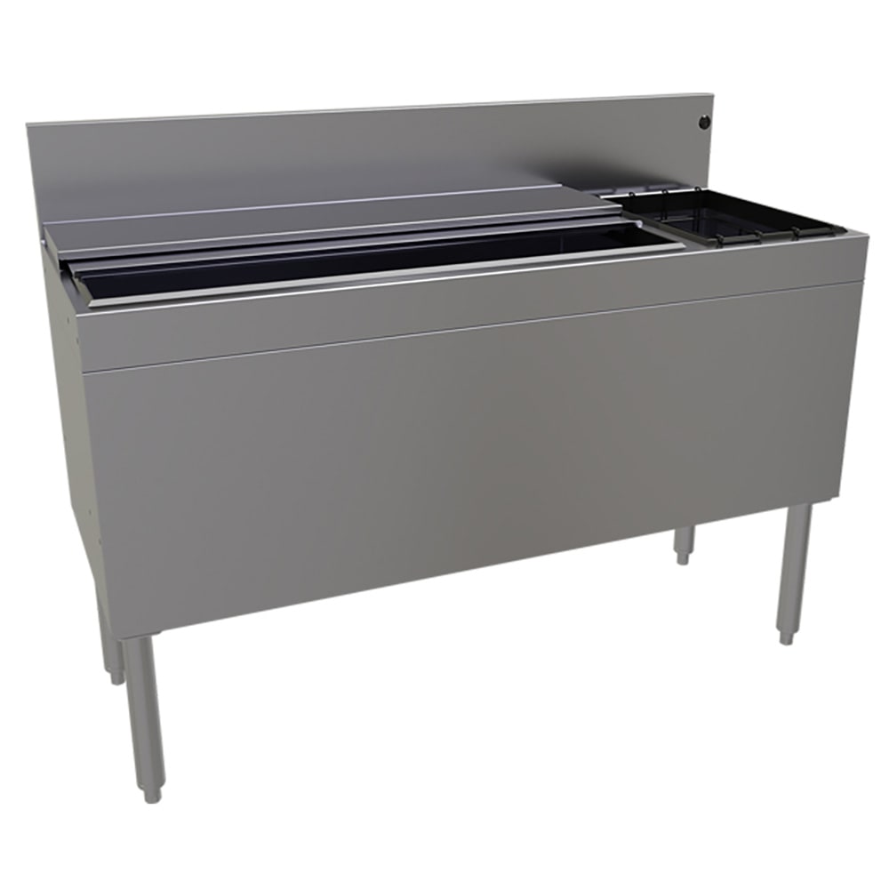 Glastender CBA-48R-CP10-ED 48" Main Line Cocktail Station w/ 139 lb Ice ...