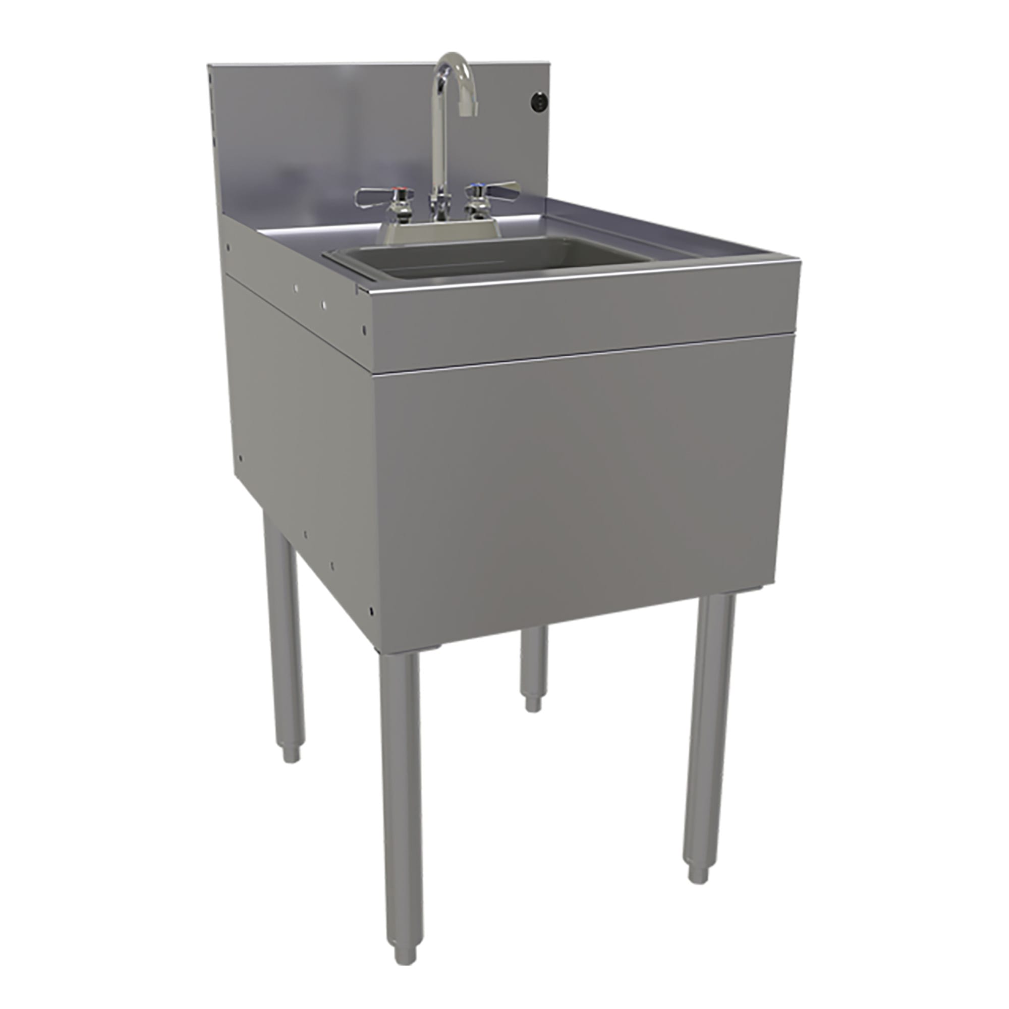 Glastender SWB-18 Underbar Dump Sink w/ 9 1/4"L x 11 1/2"W x 6"D Bowl ...
