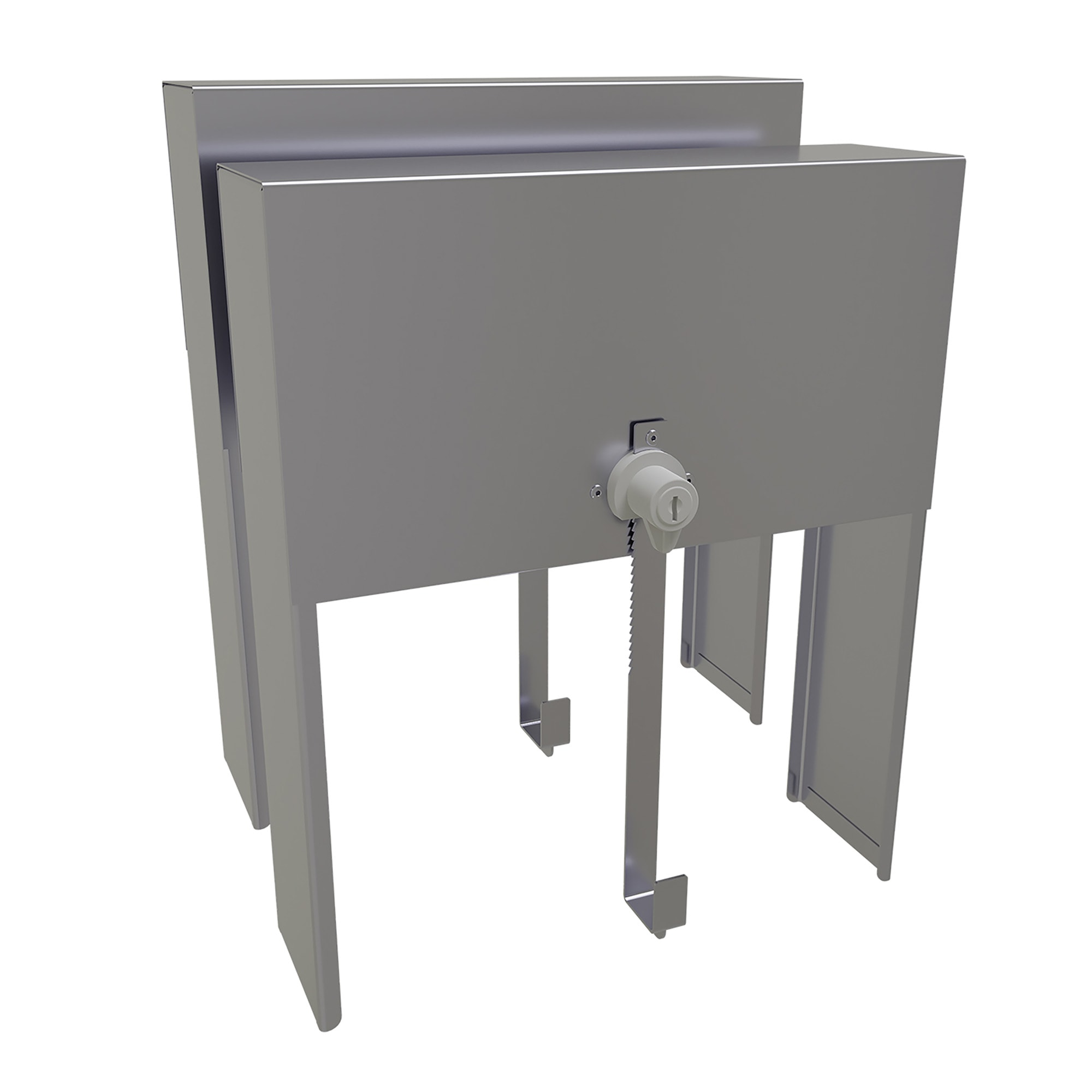Glastender DSRC-12 12" Locking Cover for Double Tier Speed Rail - Stainless