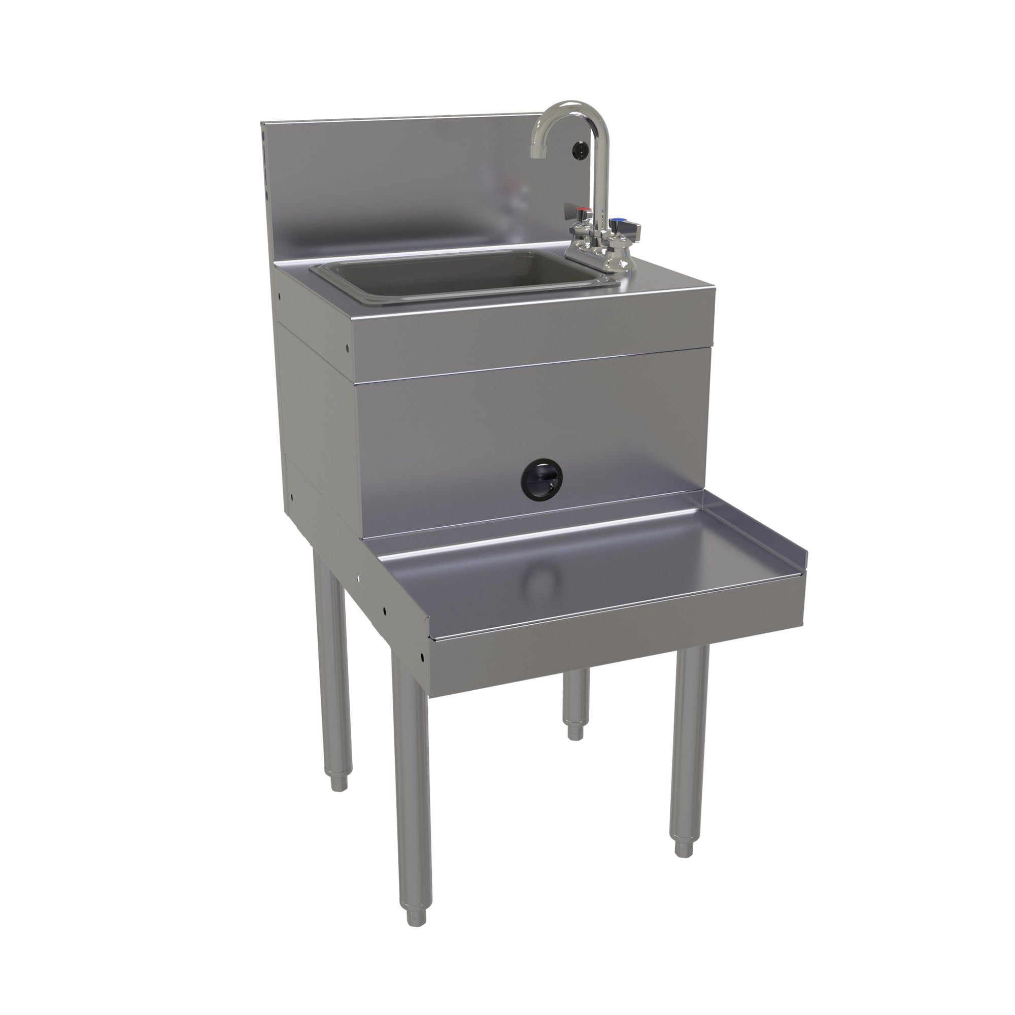 Glastender BSA-18R 18" Main Line Underbar Blender Station w/ Dump Sink ...