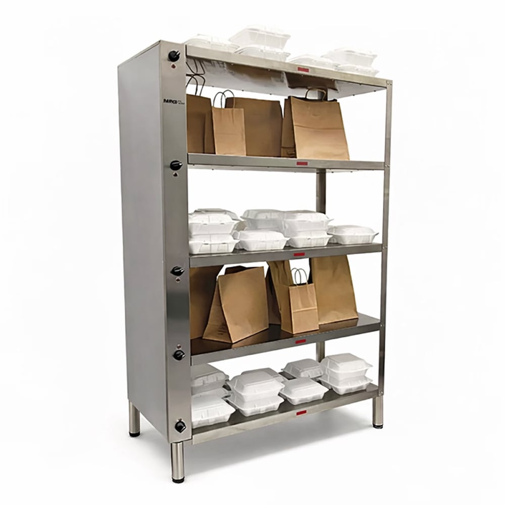 Nemco 6302-5 41 3/8" Self Service Heated To Go Shelf - (5) Shelves, 120v